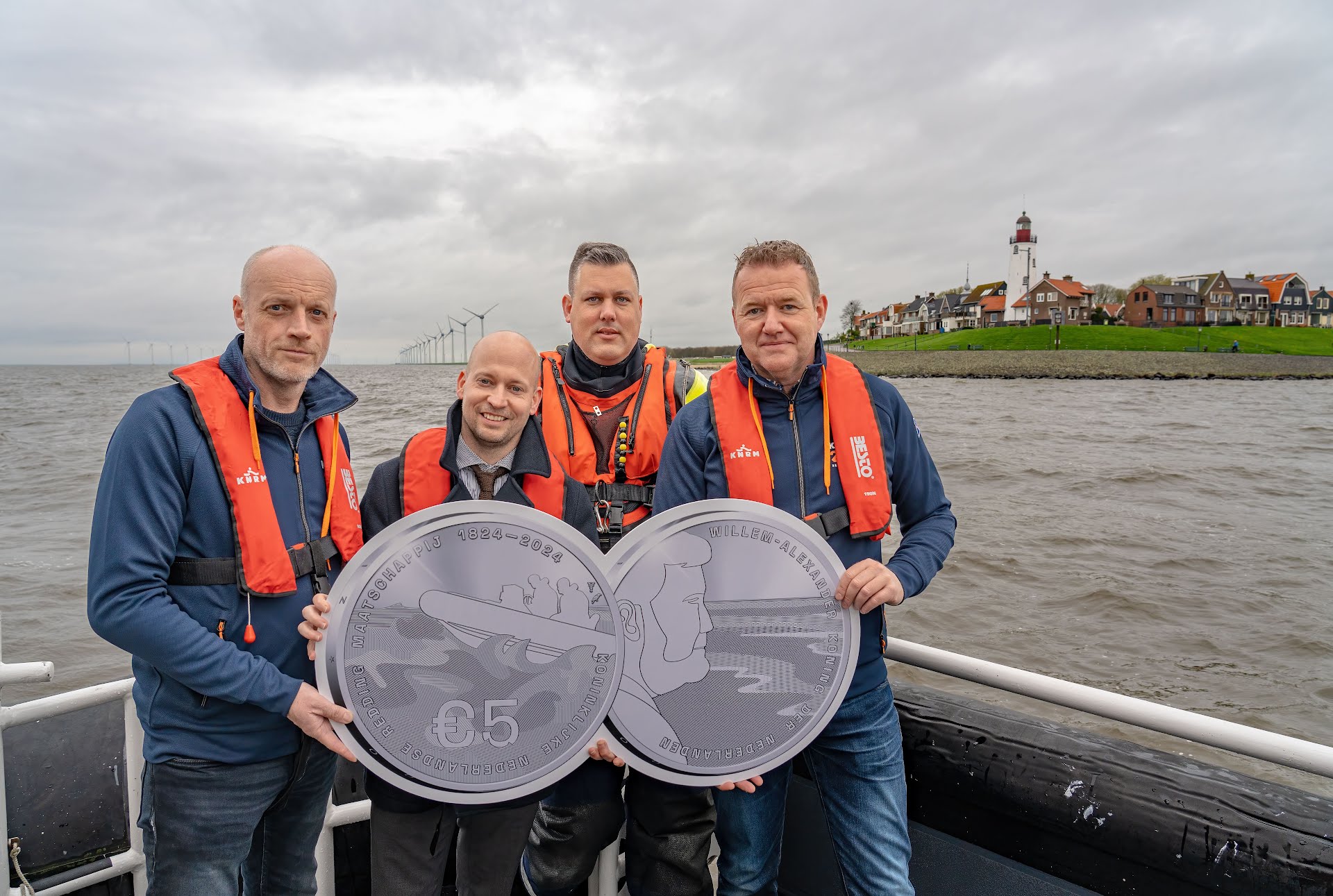 Herdenkingsmunt voor redders KNRM - Binnenvaartkrant